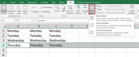 excel how to freeze three rows in excel easy way