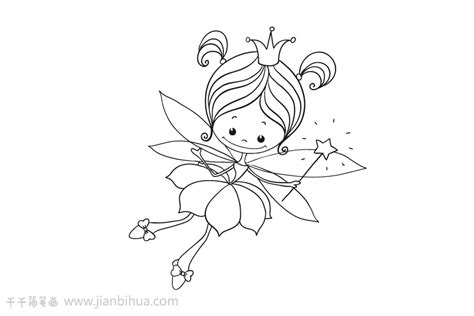 简单的花仙子怎么画 简笔 大山谷图库
