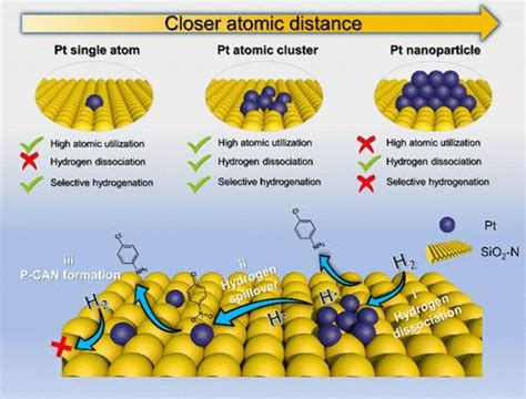 构建具有单原子和原子簇双位点的 Sio2 负载原子分散铂催化剂以降低加氢性能 Jacs Au X Mol