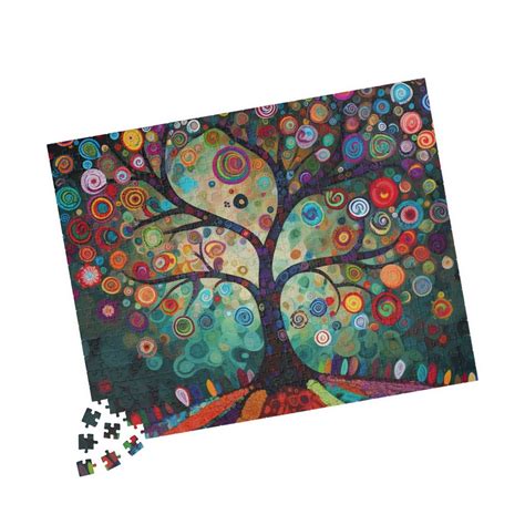 Puzzle Jigsaw Puzzle Tree Puzzle Puzzle For Adults Grandma Gift Mom Gift Puzzle For Gift 500