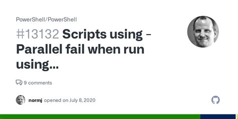 Scripts Using Parallel Fail When Run Using Microsoftpowershellsdk And A Publish Runtime Flag