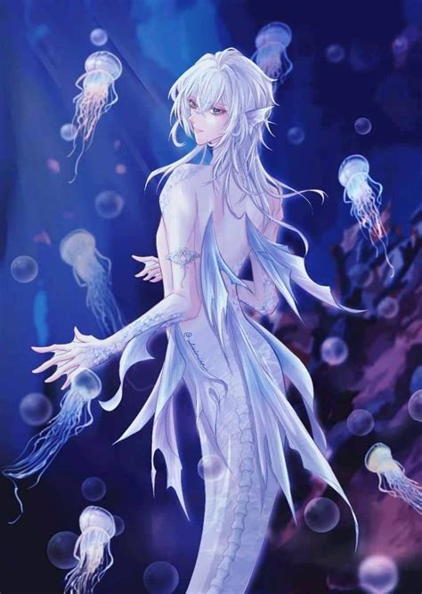 Siren Anime Anime Merman Fantasy Mermaids Mermaids And Mermen
