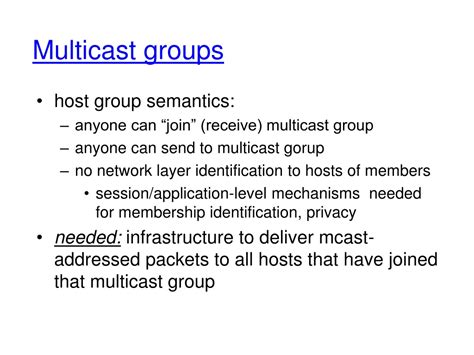 ppt 4 6 multicast at the network layer powerpoint presentation free
