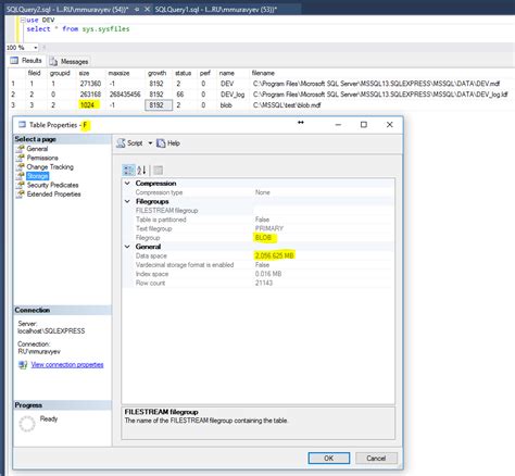 Sql Why My Mdf File From New Filegroup Not Growing Stack Overflow