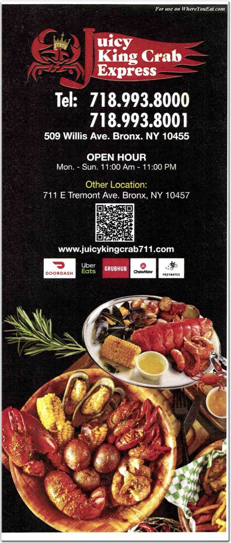 Juicy King Crab Express Restaurant In The Bronx Menus And Photos