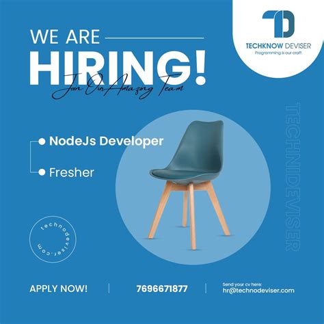 Cherry Rattu On Linkedin Techknowdeviser Freshers Position Nodejs