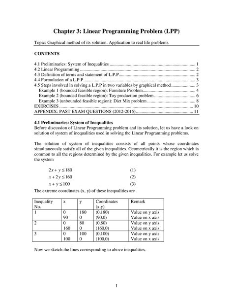 Linear Programming Problem Lpp Application To Real Life Problems