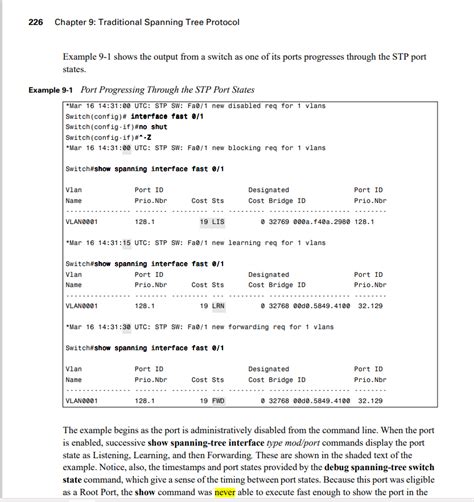 Spanning Tree Port State Cisco Community