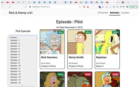 Github Rumeedgarrick And Morty Wiki The Rick And Morty Wiki Is An Interactive Web