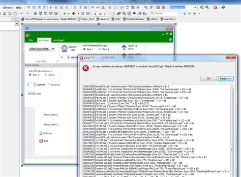 Component Appearance With Style TsOffice Black TMS VCL UI Pack TMS Support Center