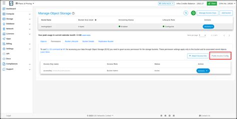 Actions On Object Storage E2e Cloud