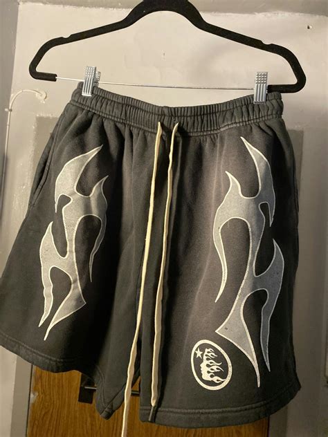 Hellstar Hellstar Flame Shorts Grey Grailed