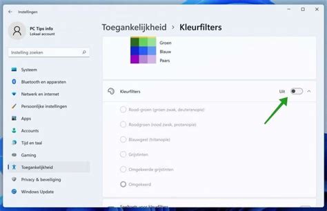 How To Enable And Customize Color Filters In Windows 11
