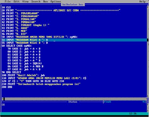Membuat Program Kalkulator Sederhana Menggunakan Qbasic Vergi Sharing