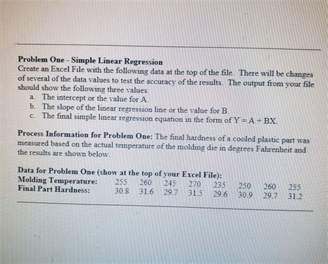 Solved Problem One Simple Linear Regression Create An