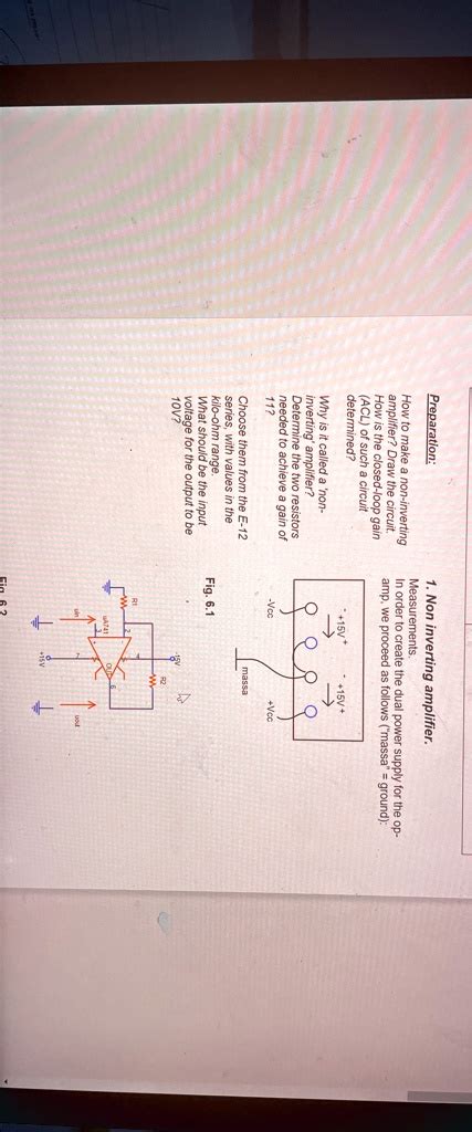Preparation How To Make A Non Inverting Amplifier Draw The Circuit How Is The Closed Loop