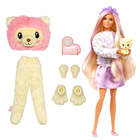 Barbie Cutie Reveal Cozy Cute Tees Series Lion Doll
