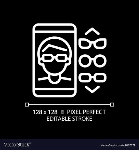 2d Customizable Simple Thin Linear White Vector Image