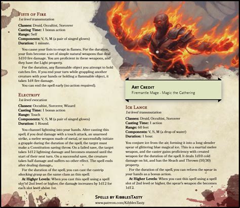 Lightning Spells 5e Homebrew At Doreen Woods Blog