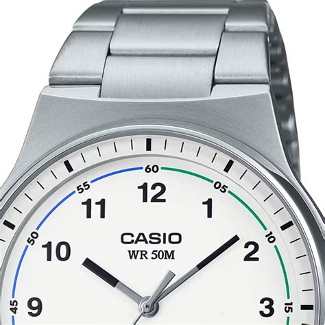 Mtp Rs105d 7bv Đồng Hồ Casio Nam Dây Kim Loại Pin Năng Lượng 3 Kim Chống Nước Wr50m