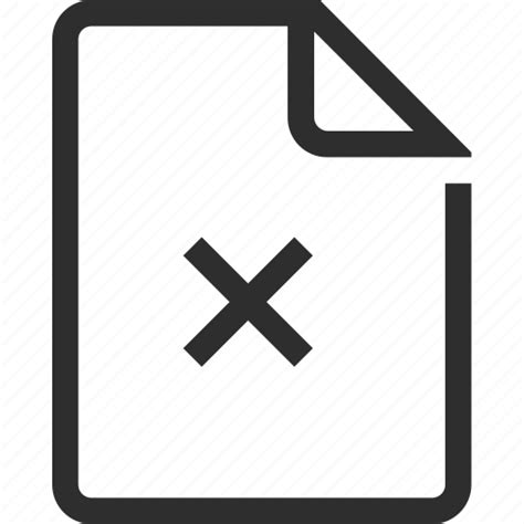 Data Document File Paper Wrong Icon Download On Iconfinder