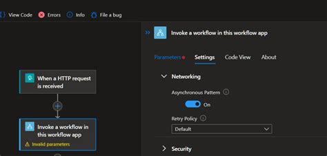 Invoke A Workflow In This Workflow App Retry Policy Read As Parameters · Issue 3133 · Azure