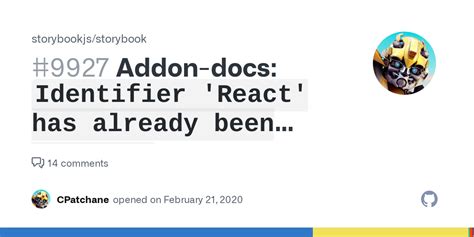 Addon Docs `identifier React Has Already Been Declared` When Using Custom Webpack Config