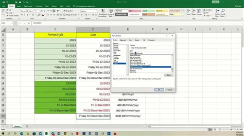 Set Date Format In Excel Microsoft Office Youtube