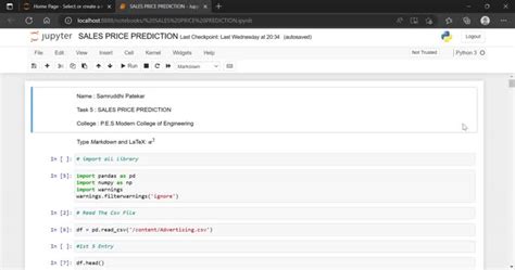 [video] samruddhi patekar on linkedin task 5 datascience python