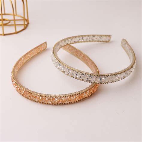 带齿防滑压发高级发箍学生头饰春季轻奢发箍女孩发卡满圈水晶发饰 阿里巴巴