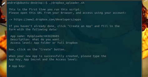 dropbox uploader bash script useful for servers raspberry pi and more ~ web upd8 ubuntu