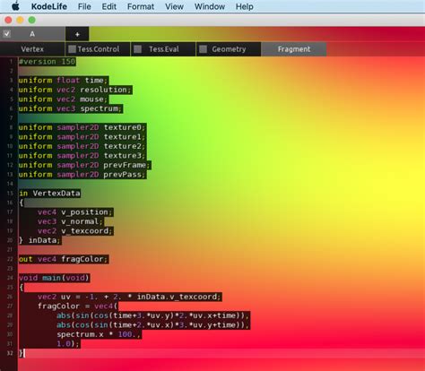 Kodelife Shader 实时编辑预览的强大工具使用实践 阿里云开发者社区