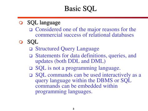 Ppt Database Systems Basic Sql Powerpoint Presentation Free Download