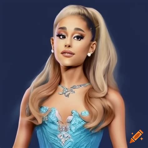 Realistic Portrait Of Ariana Grande As Glinda From Wizard Of Oz