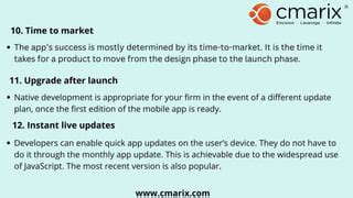 13 Benefits Of React Native App Development Advantages Of React