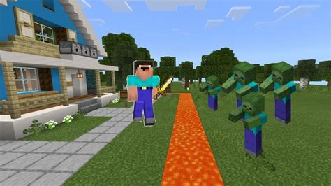 На мой дом напали зомби Майнкрафт Youtube