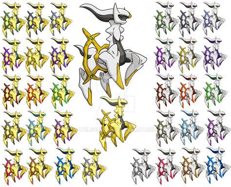 493 Arceus All Formes By Tails19950 On Deviantart