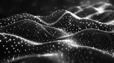 Premium Photo Abstract Background Particles In Empty Space With Depth