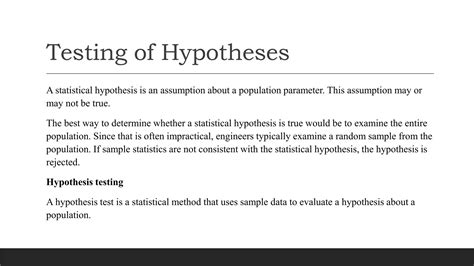 Hypothesis Testing Pptx