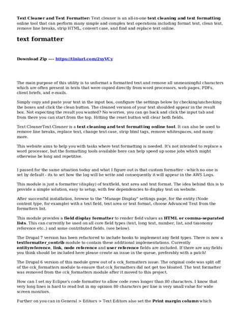 Fillable Online Text Cleaner Is An All In One Text Cleaning And