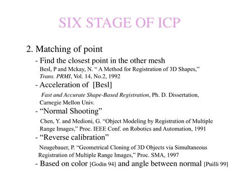 ppt a modified icp algorithm for automatic registration of range data sets form unknown