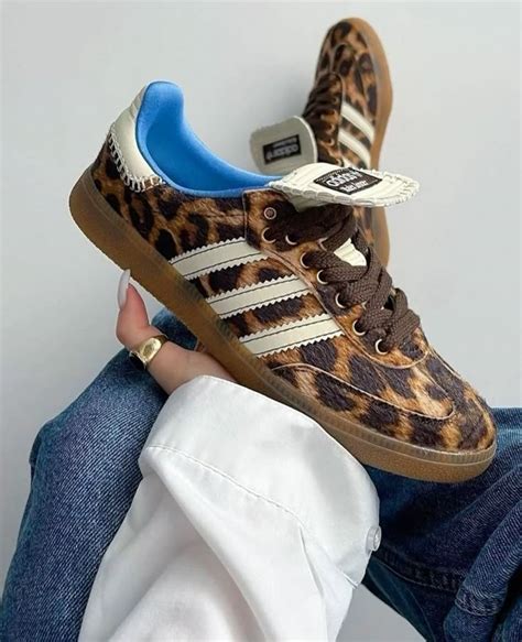 Cheetah Print Adidas Sambas Shoes Outfit Fashion Glamour Shoes Cheetah Shoes