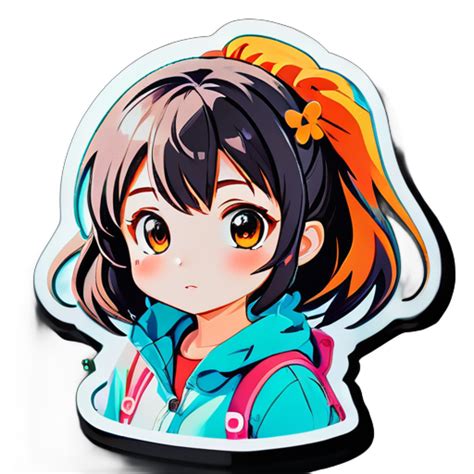 I Made An Ai Sticker Of Cute Anime Girl