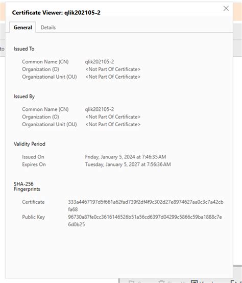 Solved Restoring The Original Self Signed Certificate Of Qlik Community 2158552
