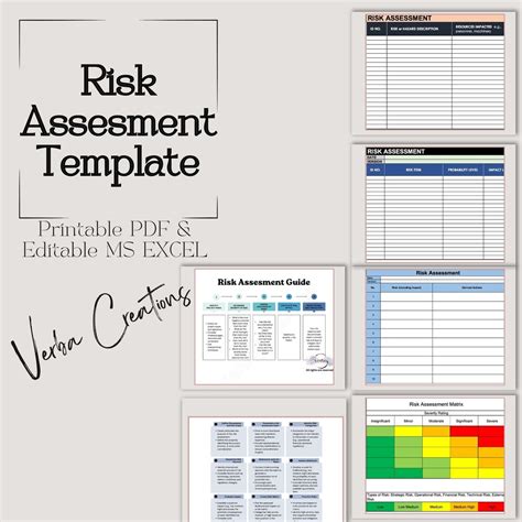 Etsy Risk Assessment Template Fillable Risk Management Fillable Risk Assessment