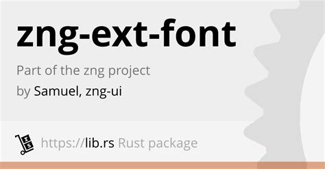 Zng Ext Font — Rust Gui Library Librs