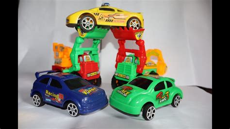 excavator trucks and car... - YouTube