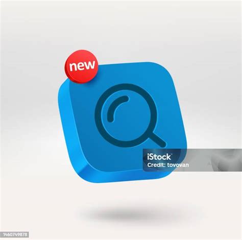 정보 제공자가 있는 돋보기 아이콘입니다 모바일 응용 프로그램 아이콘입니다 흰색 배경에 격리된 3d 벡터 아이콘 0명에 대한 스톡 벡터 아트 및 기타 이미지 Istock