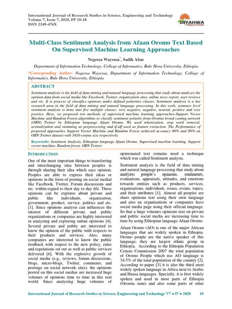 Multi Class Sentiment Analysis From Afaan Oromo Text Based 3 Pdf