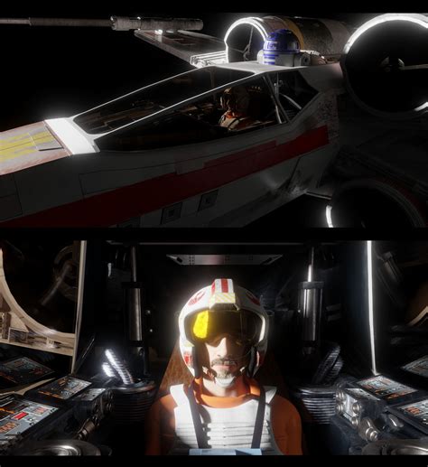 X Wing Pilot And Cockpit By Ft3d On Deviantart